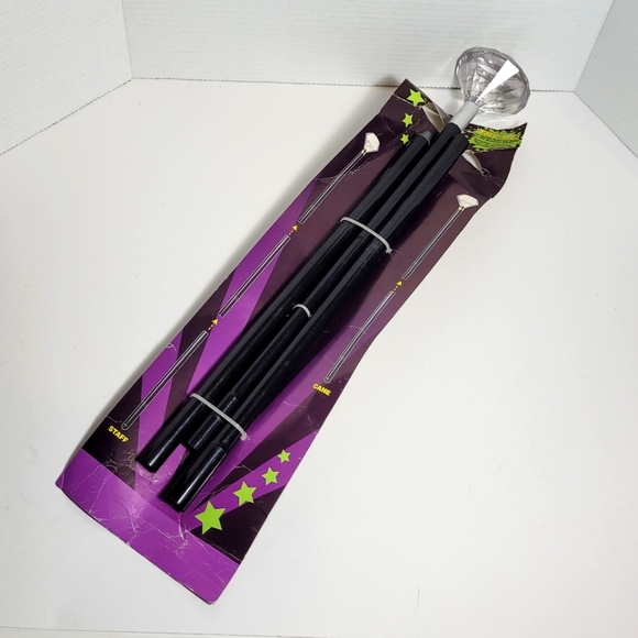 Other | Crystal Sparkle Topped Wizards Staff Pimp Cane Costume Prop Nip ...